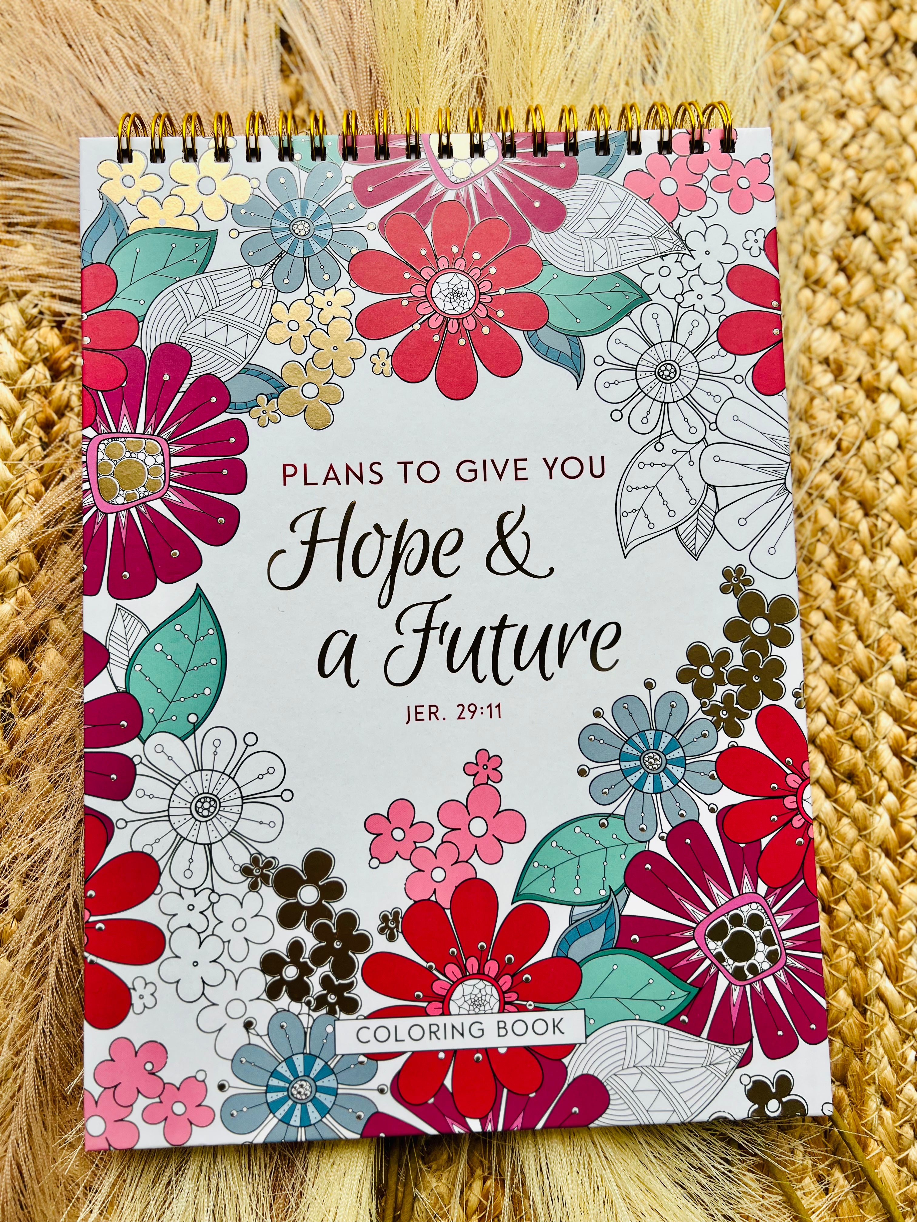 Libro para colorear plans to give you hope & a future. – God’s Plan